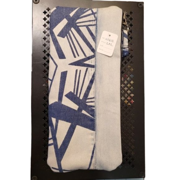 H&M | Skirts | Deconstructed Long Denim Skirt Geo Design With Matching ...